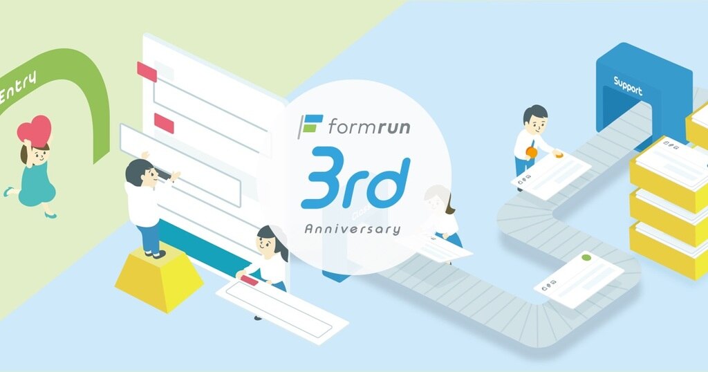 フォーム作成管理ツール「formrun」が 正式リリースから3周年を記念してインフォグラフィックを公開。 SalesforceとのAPI連携を開始し、顧客管理の最適化を促進。