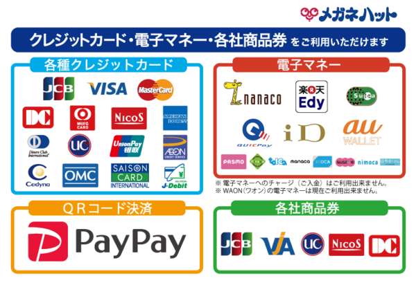 メガネハット全店でpaypayが使えるようになりました! メガネハット(株式会社アーバン)