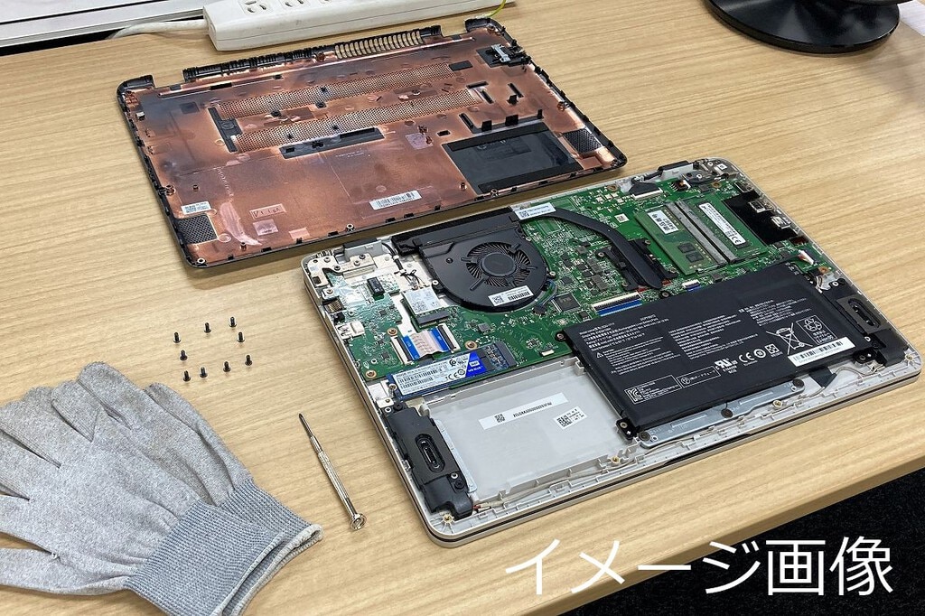 パソコン修理 電源が反応しないノートpcのマザーボード交換事例 ドスパラ熊本浜線店 パソコン修理365