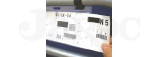 ネームプレート&ネームのれん株式会社ジャロック|株式会社ジャロック|製品情報|組立パイプに装着可能なワンタッチタイプ。ローラーラックの投入口