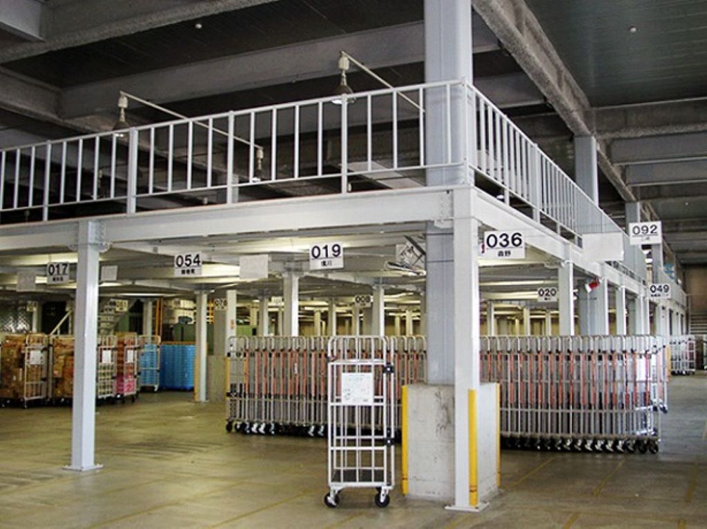 メザニンラック・立体架台(中二階)|株式会社ジャロック|上部空間を活用したメザニンシステム。納入実績多数掲載。全国どこでも対応可能。 製品