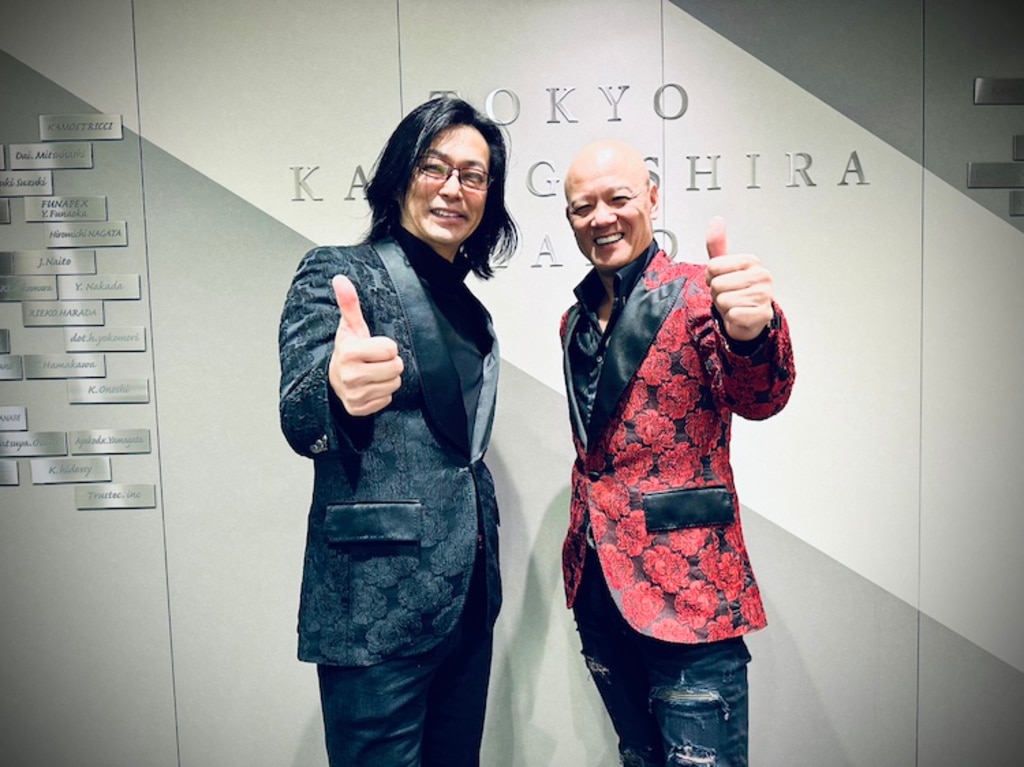 Youtuber×コミニケーション研究家の鴨頭嘉人さんが歌手デビューliveでロッソネロのタキシードをご着用! 南青山オーダータキシード