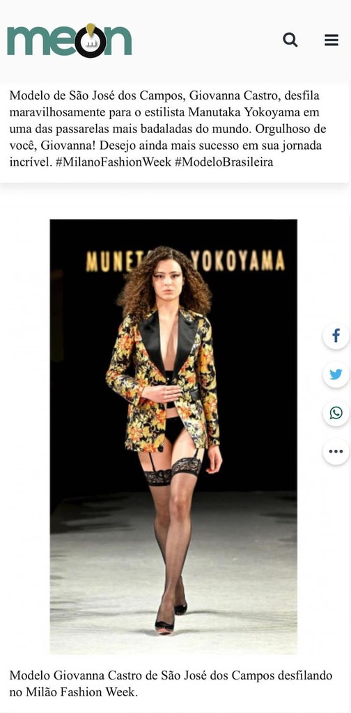 ブラジルのファッション誌「meon」に【munetaka Yokoyama】が掲載されました! 南青山オーダータキシード専門店ロッソネロ