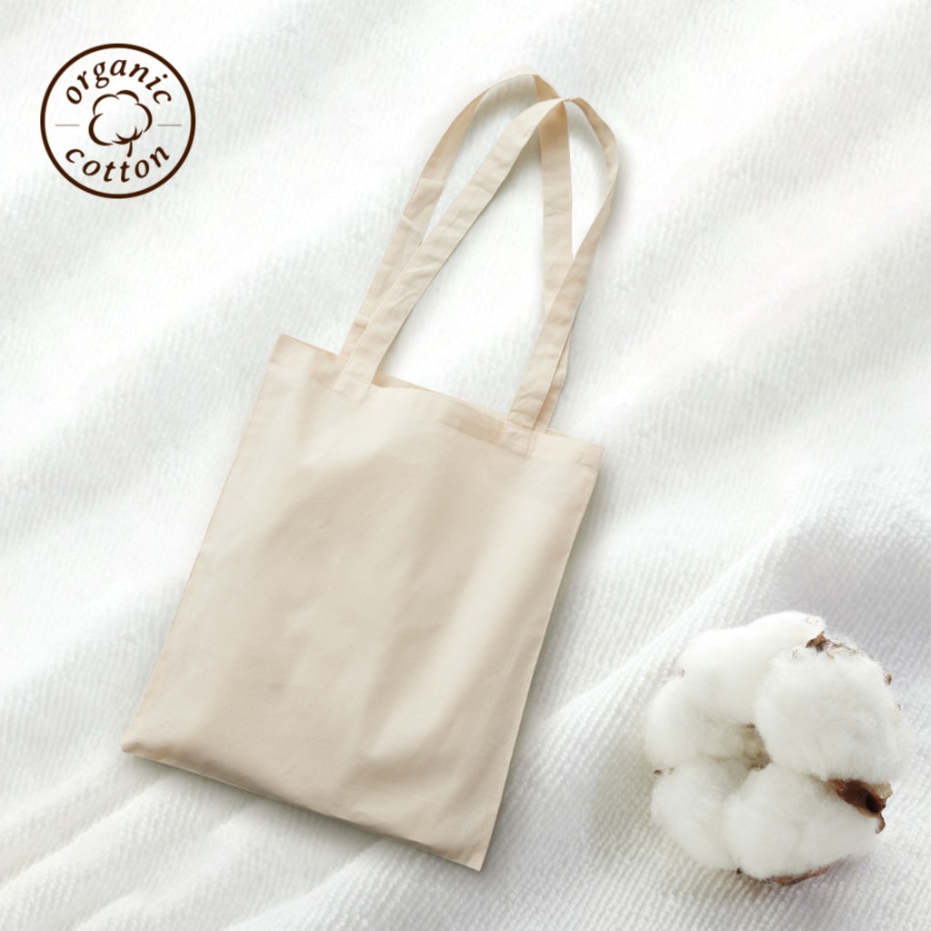 オーガニックコットンフラットショルダートート ナチュラル（TR-1171-008）