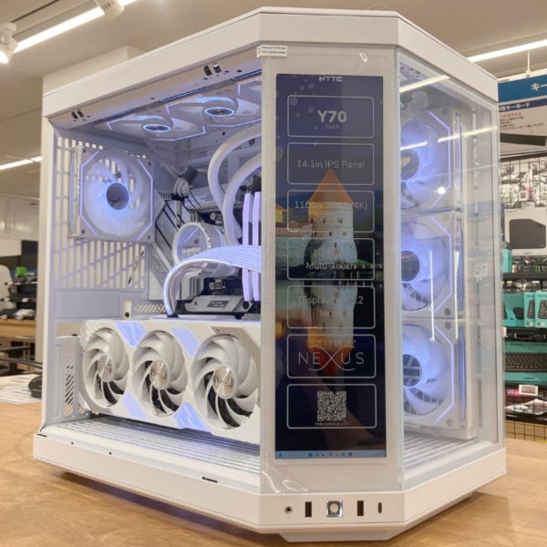 Pc組立代行 Hyte Y70 Touchで仕上げた白統一の高性能ゲーミングpc ドスパラ福井日之出店 パソコン修理365