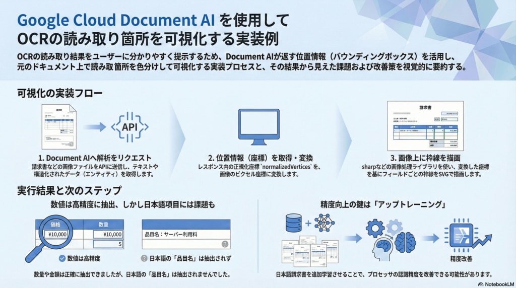 Google Cloud Document AI を使用してOCRの読み取り箇所を可視化する | 株式会社divx（ディブエックス）